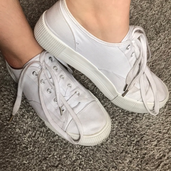 Divided | Shoes | 12 Inch Vintage White High Tops | Poshmark